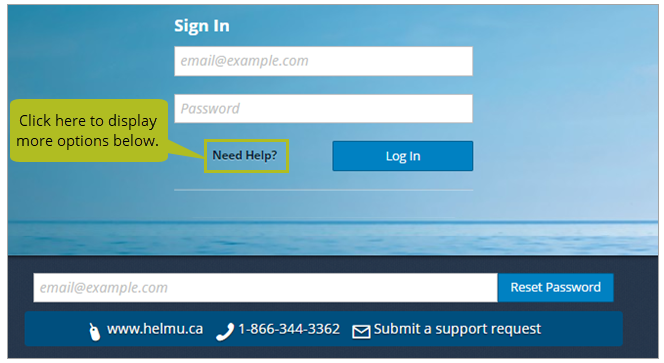 How do I reset my password? – Helm Operations