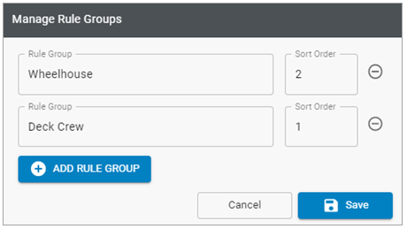 Work Rest: Set Up Rule Groups – Helm Operations